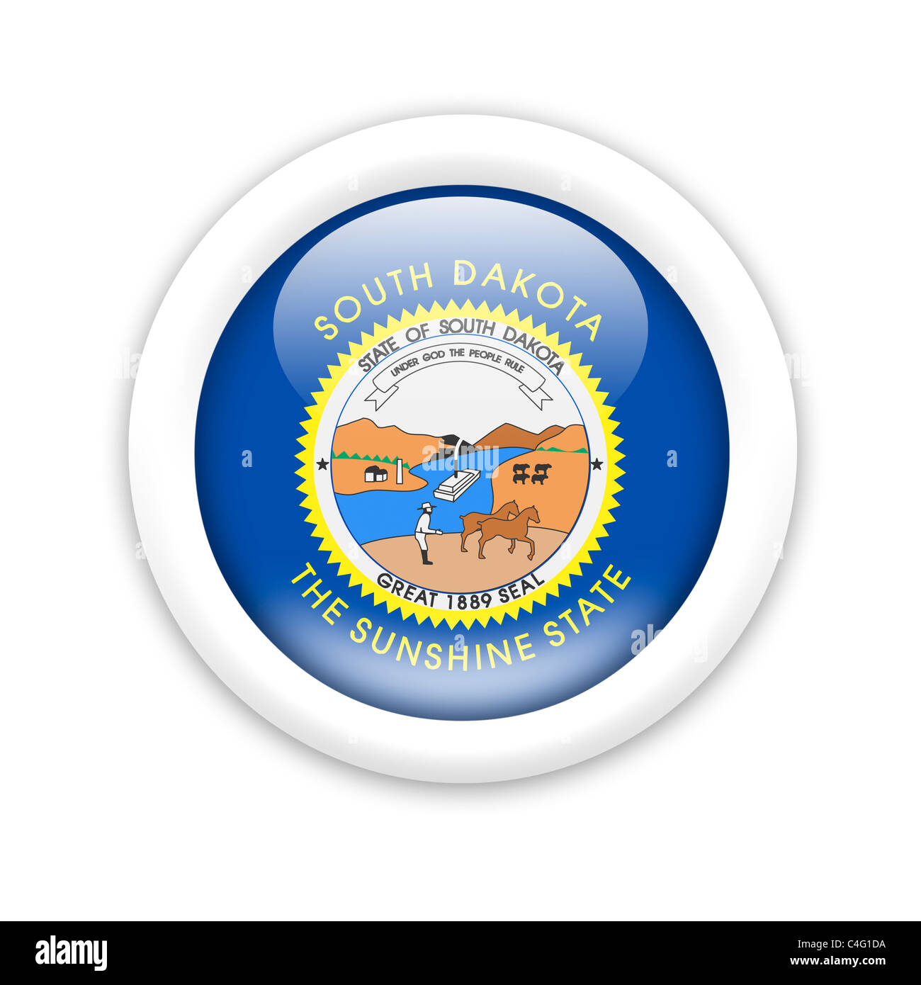Flag of South Dakota Stock Photo - Alamy