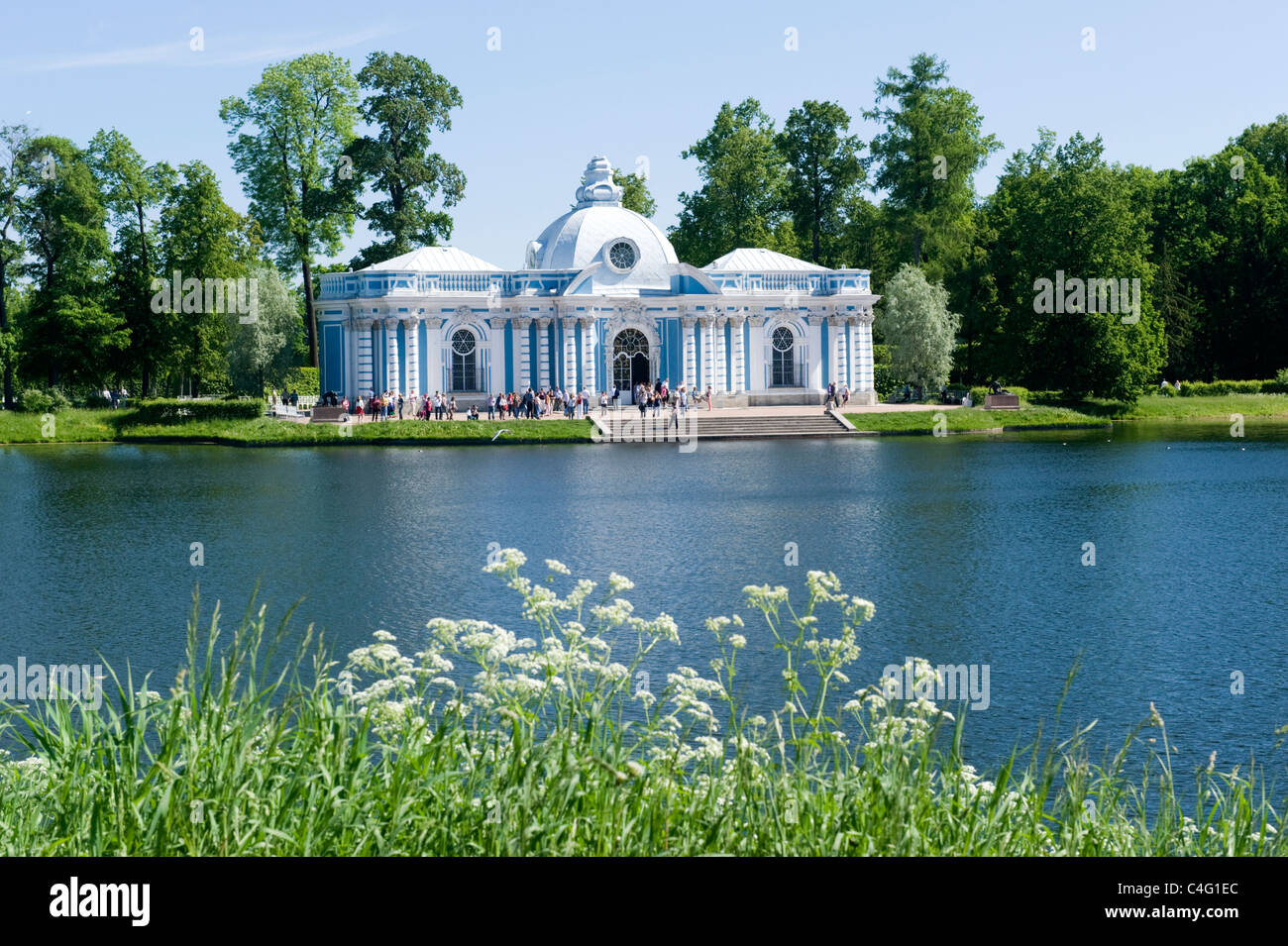 Grotto over pond or lake Baroque Catherine Palace built 1721 ...