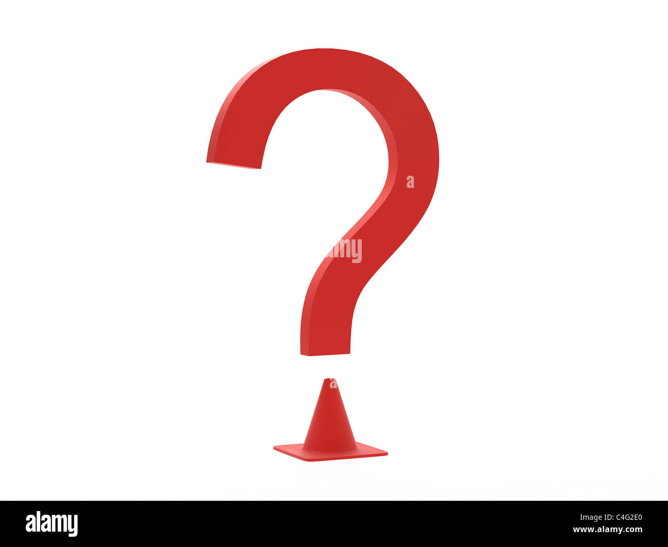red question mark Stock Photo - Alamy