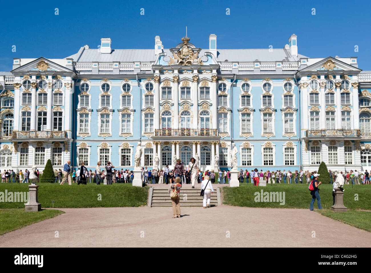Russia St Petersburg Baroque Catherine Palace built 1721 transformed ...