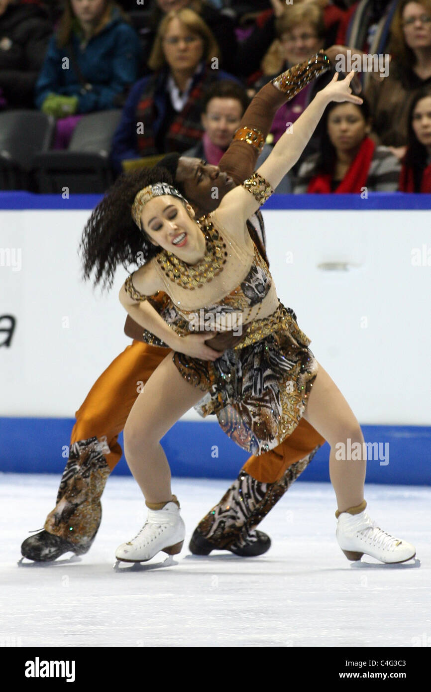 Kharis Ralph and Asher Hill compete at the 2010 BMO Skate Canada ...