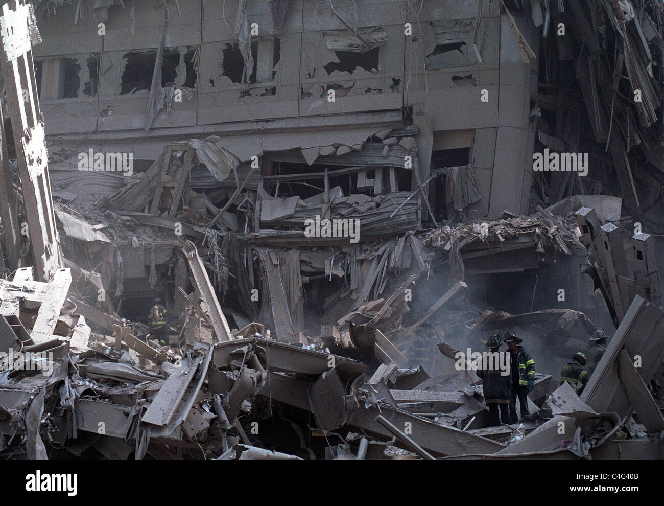 World Trade Center fire/ terrorism September 11, 2001. Emergency ...