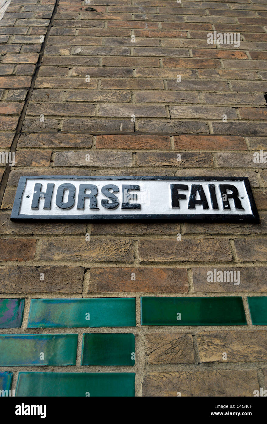 street name sign for horse fair, in kingston upon thames, surrey ...