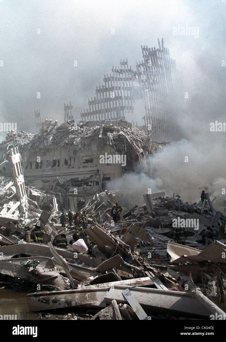 World Trade Center fire/ terrorism September 11, 2001. Emergency ...