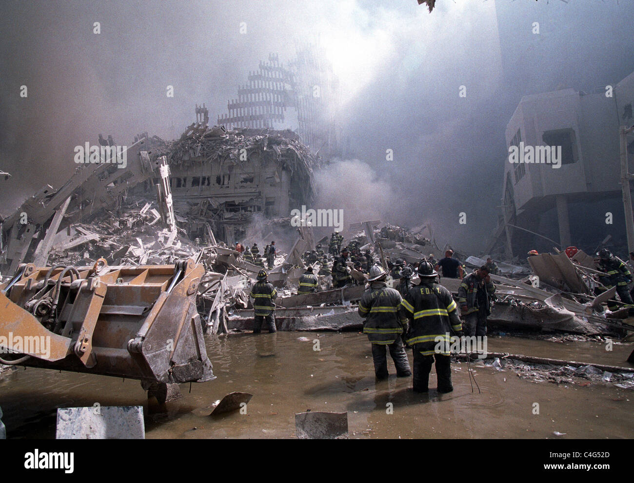 World Trade Center terrorism on September 11, 2001. West and Liberty ...