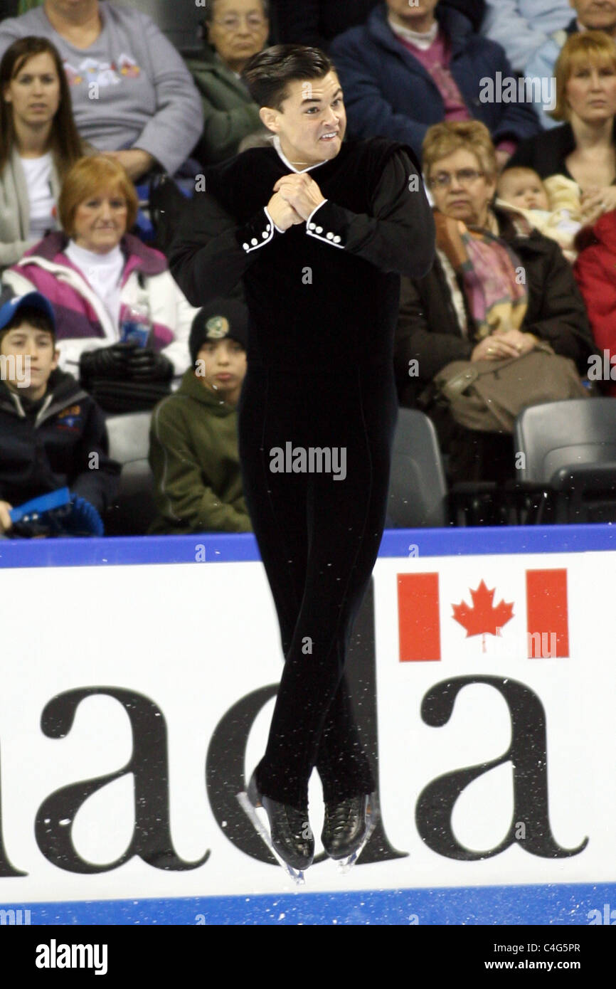 Joey Russell competes at the 2010 BMO Skate Canada National ...