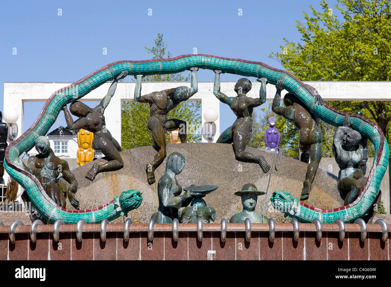 Outdoor artwork in Hjoerring Denmark Stock Photo - Alamy