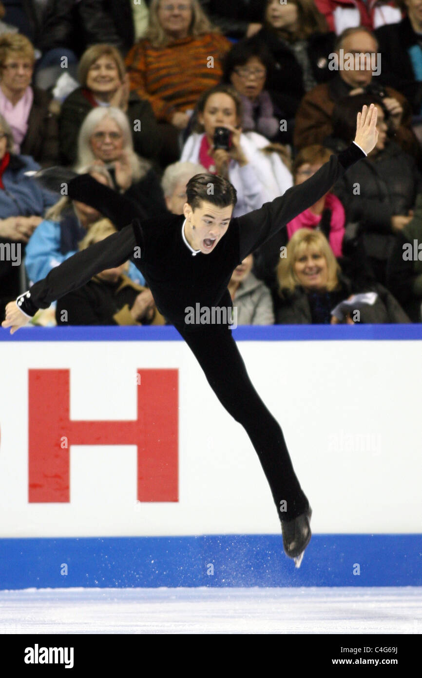 Joey Russell competes at the 2010 BMO Skate Canada National ...