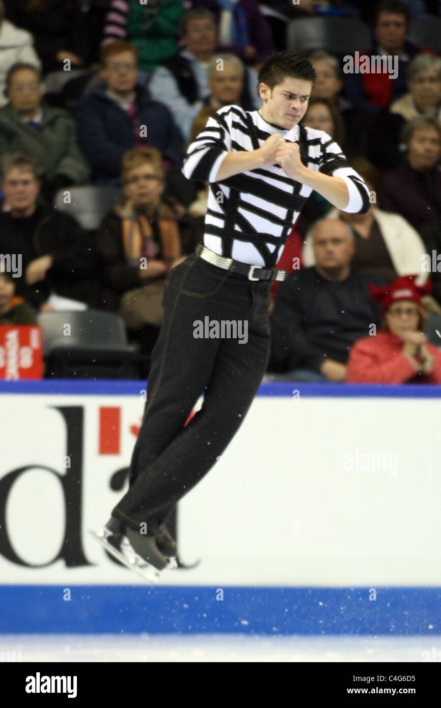 Sebastien Wolfe competes at the 2010 BMO Canadian Figure Skating ...