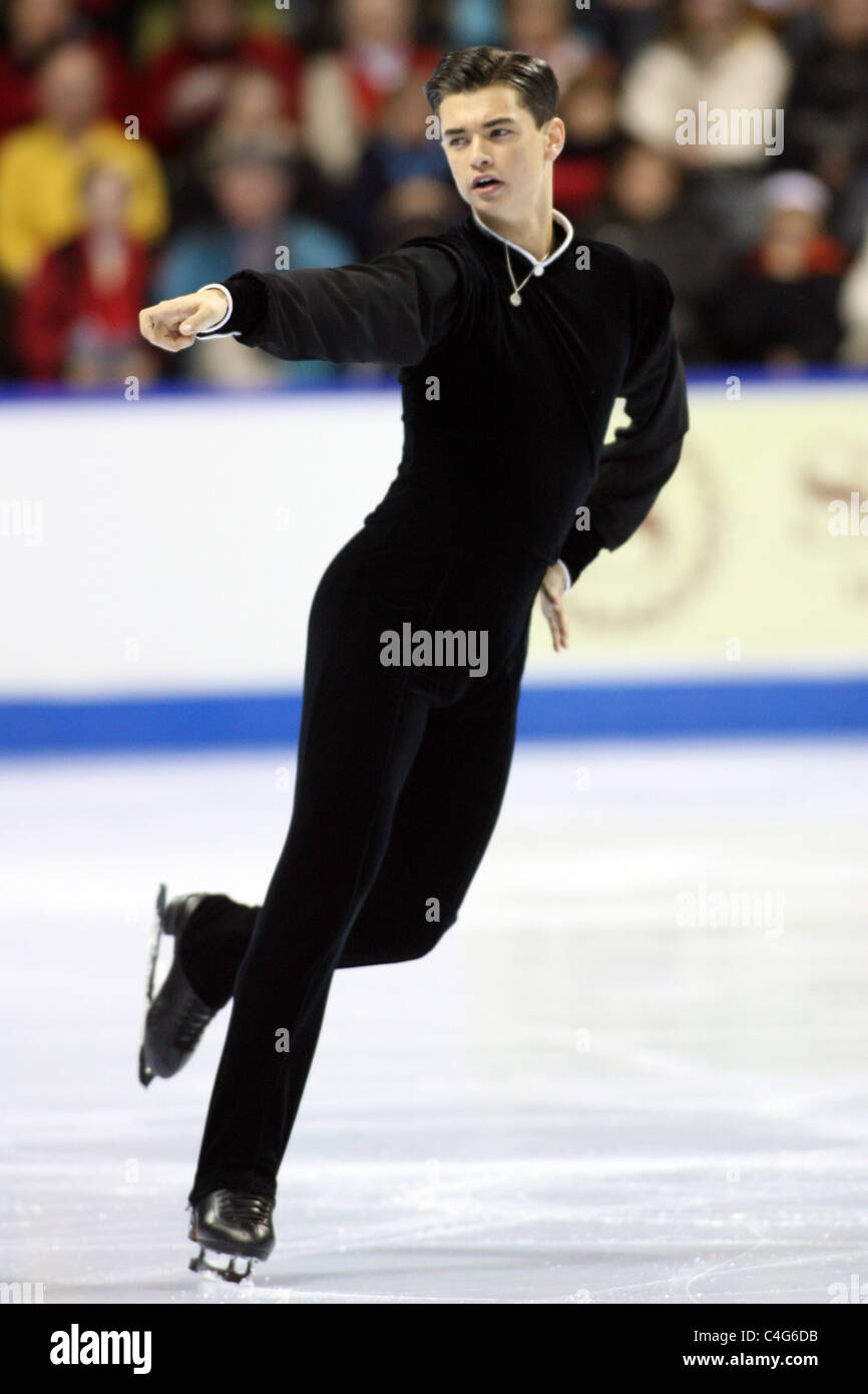 Joey Russell competes at the 2010 BMO Skate Canada National ...
