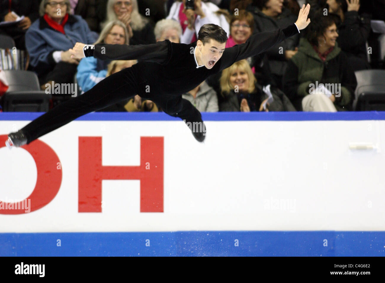 Joey Russell competes at the 2010 BMO Skate Canada National ...