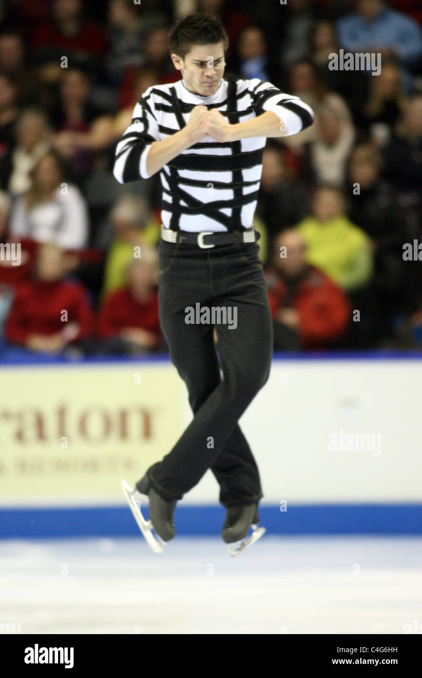 Sebastien Wolfe competes at the 2010 BMO Canadian Figure Skating ...