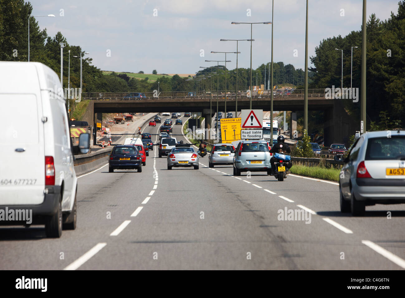 Motorway traffic in UK Stock Photo - Alamy
