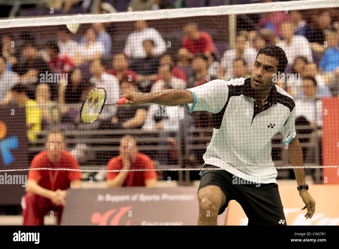 Rajiv Ouseph of England during the Men's Singles Round 1 of the Li-Ning ...