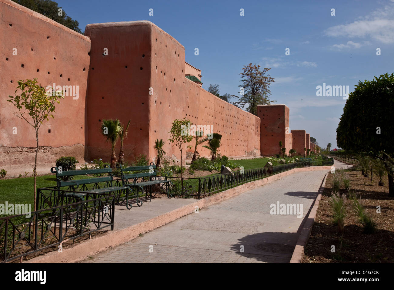 City walls, Marrakech, Morocco Stock Photo - Alamy