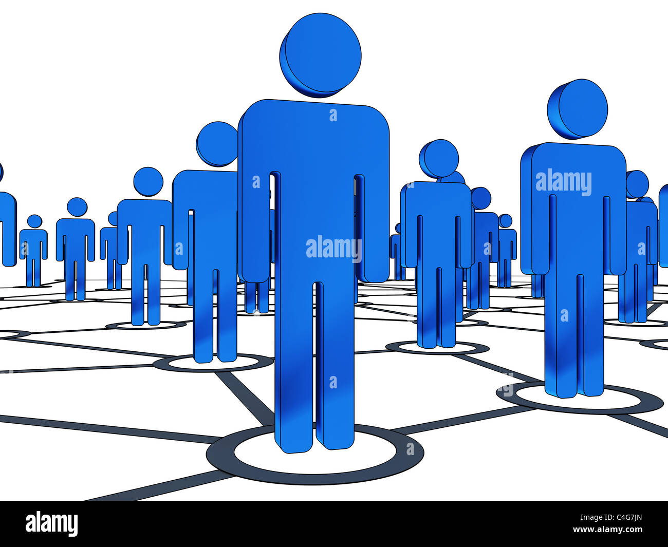 3d image of virtual people web connection background Stock Photo - Alamy