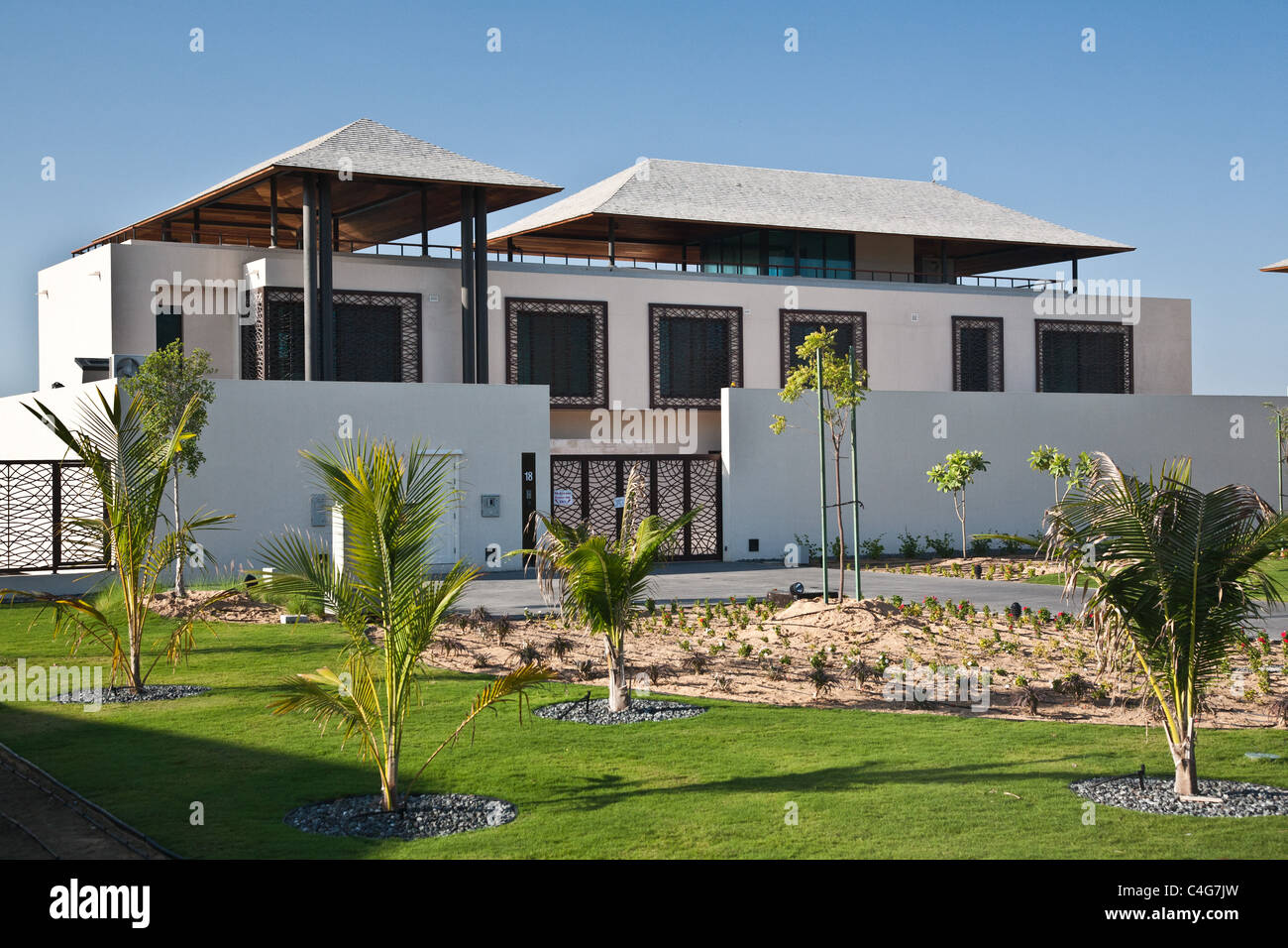 Al Gurm Abu Dhabi affluent expensive housing UAE Stock Photo - Alamy