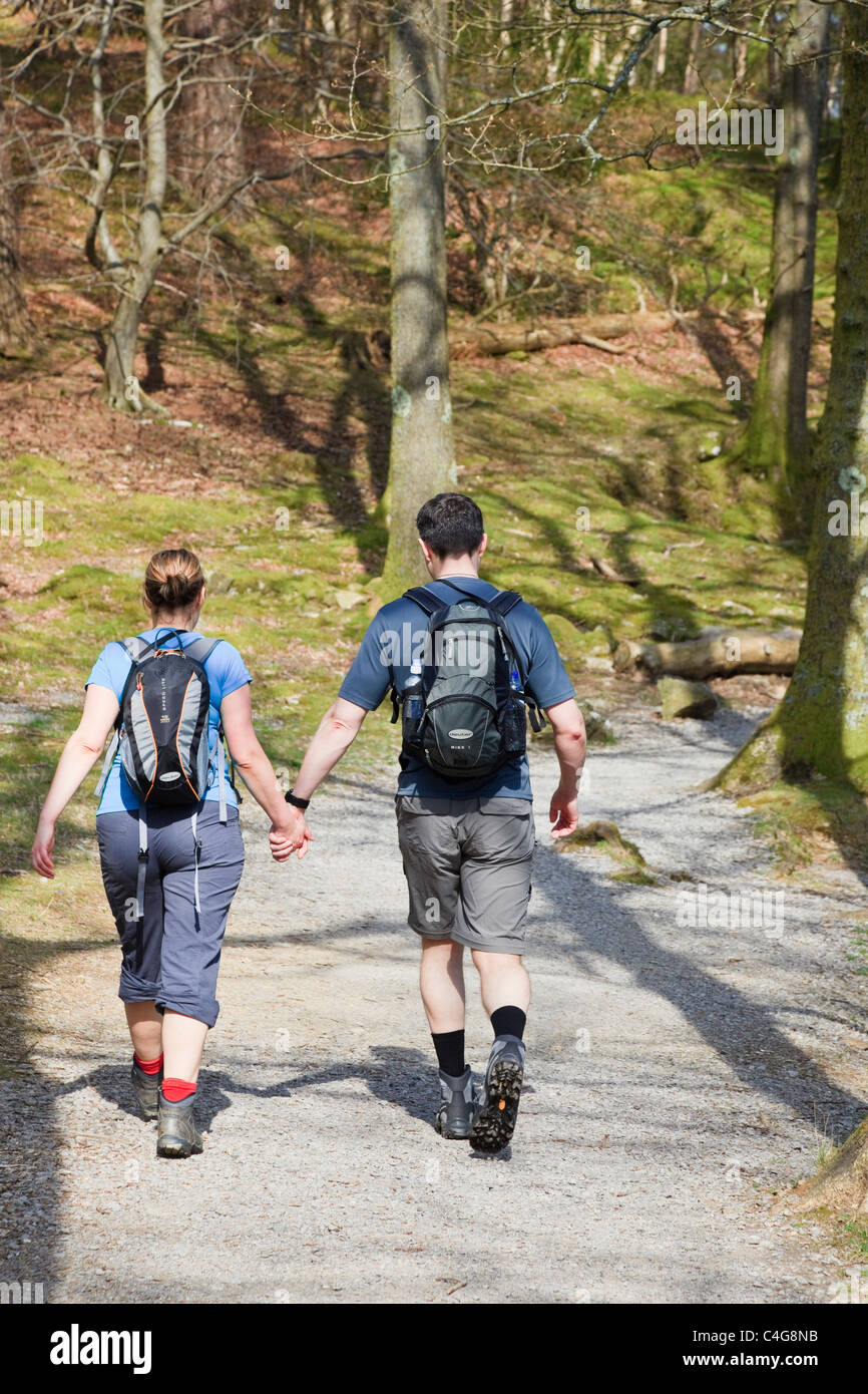 Walkers wearing backpacks hi-res stock photography and images - Alamy