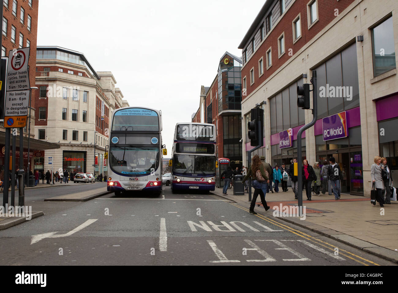 Retail shopping in Leeds city centre Stock Photo - Alamy