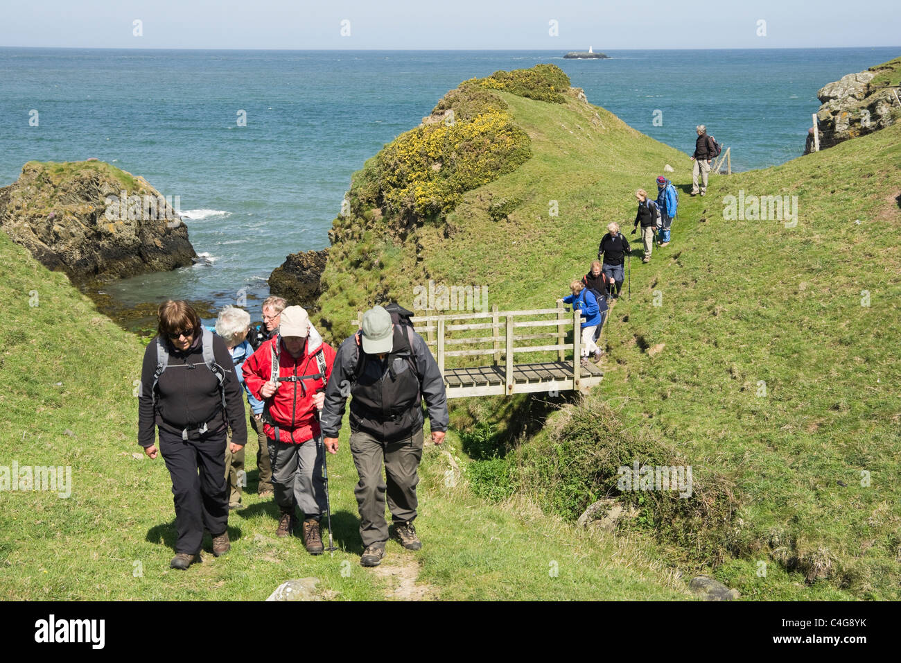 Anglesey coast path ramblers hi-res stock photography and images - Alamy