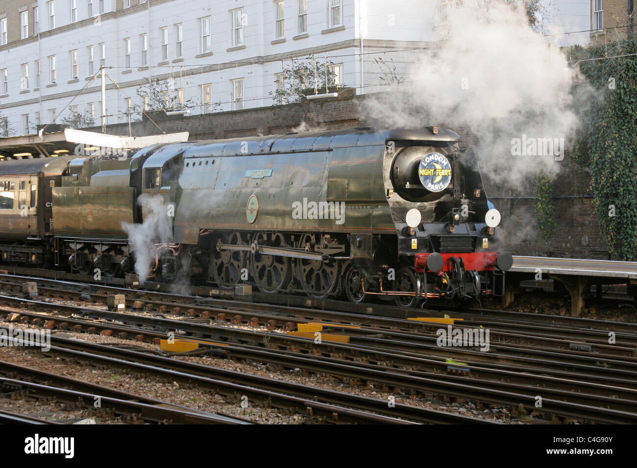 Battle Of Britain Steam Train Tangmere High Resolution Stock ...