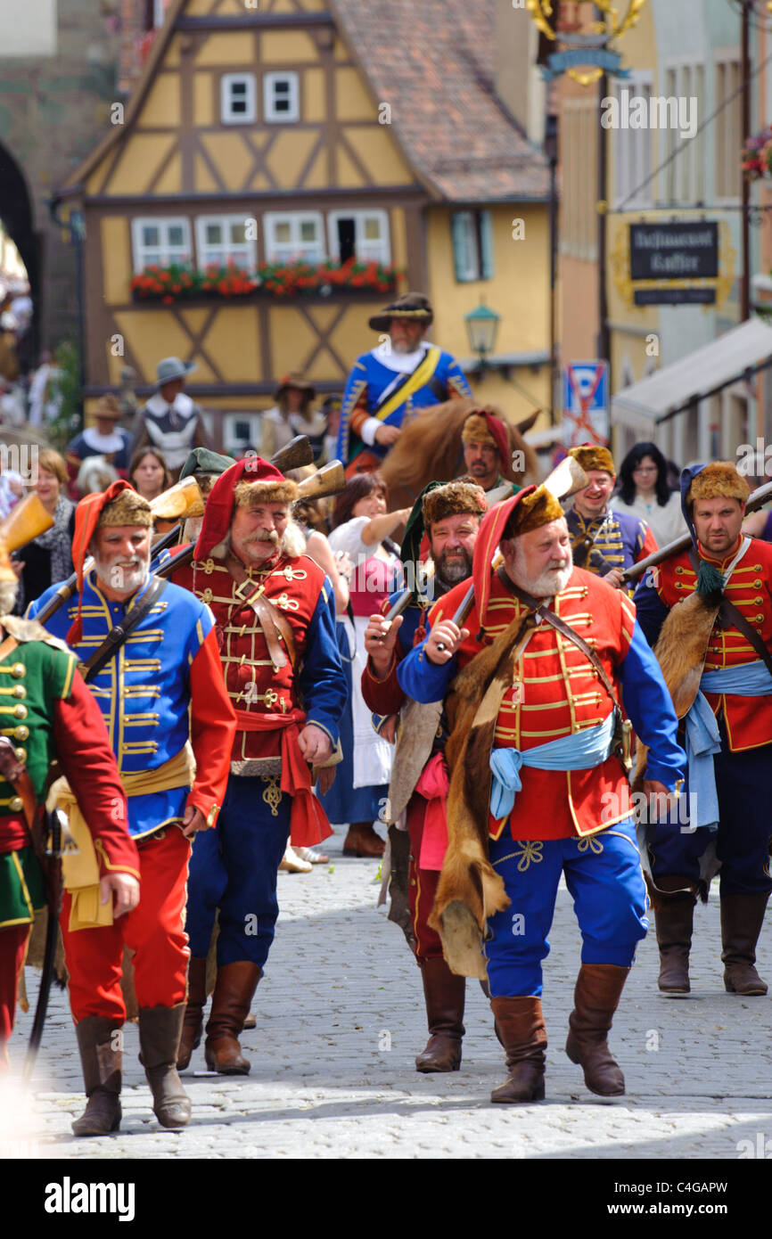 performer of the annual medieval parade Meistertrunk, dressed in ...