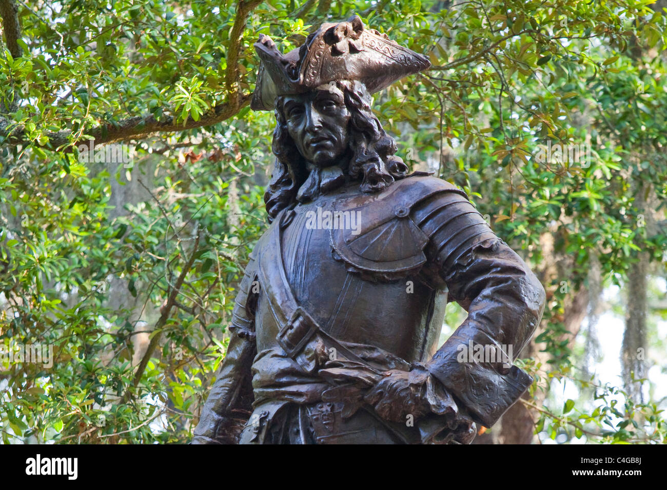 British Colonial General James Oglethorpe, Chippewa Square, Savannah ...