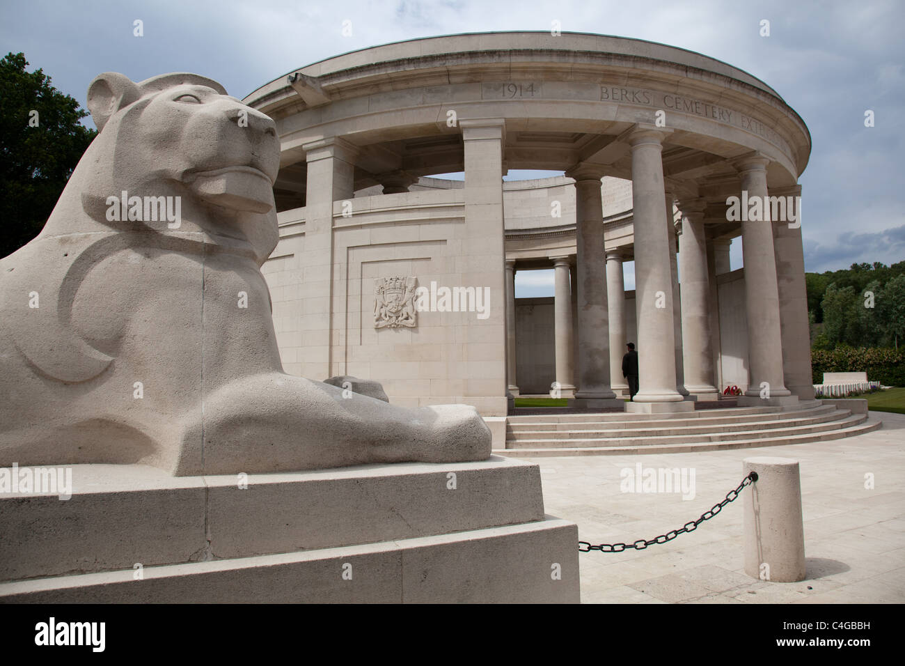 The Royal Berkshire Cemetery, a British war memorial and cemetery, near ...