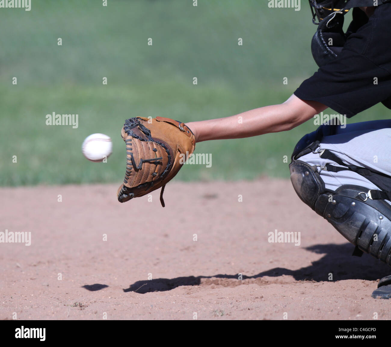Teen boy baseball catch hi-res stock photography and images - Alamy