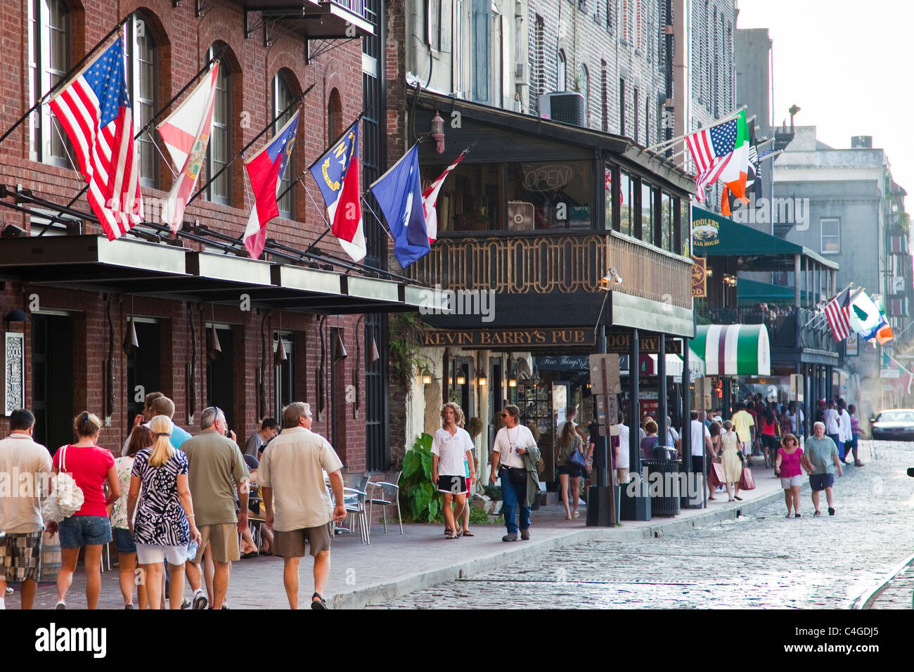 Waterfront area of Savannah, Georgia Stock Photo - Alamy