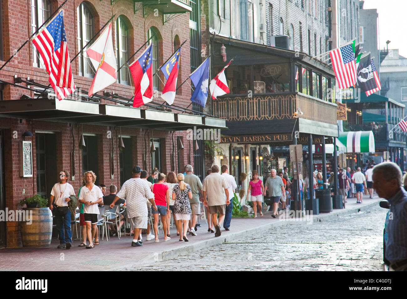 Waterfront area of Savannah, Georgia Stock Photo - Alamy