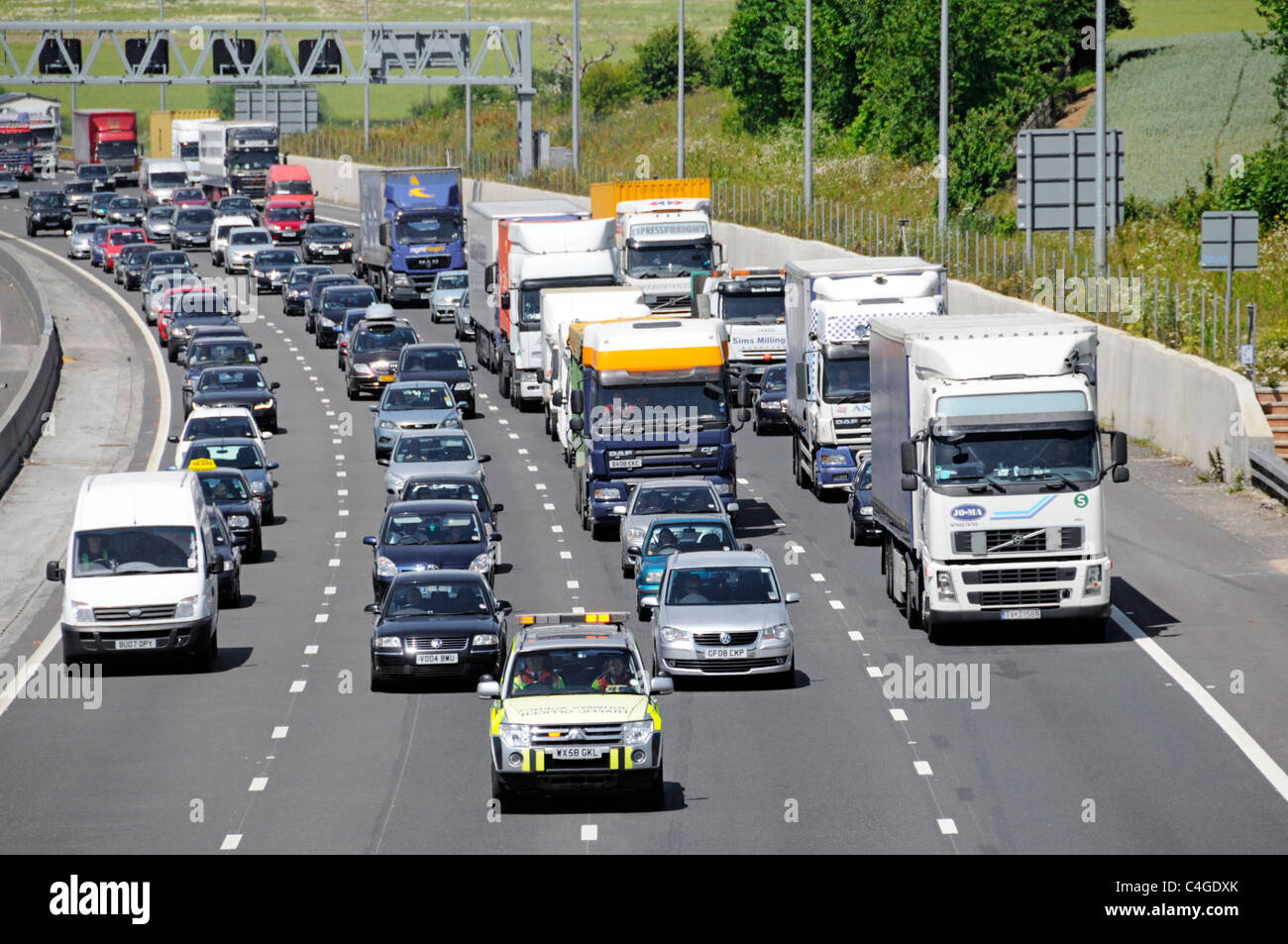 Motorway uk roadworks highways england hi-res stock photography and ...