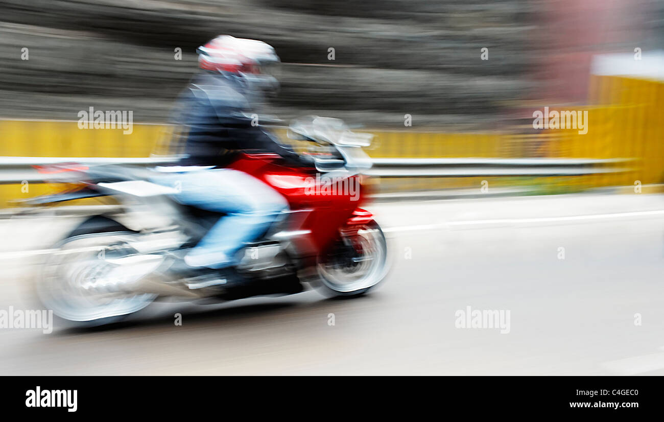 red superbike motorcycle motion blur Stock Photo - Alamy