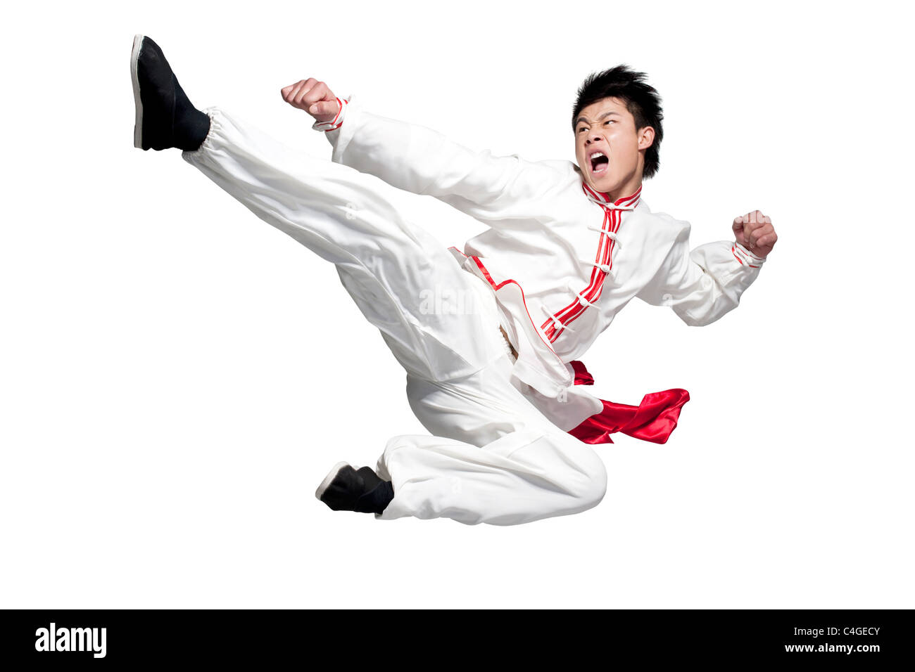 Man jumping angry Cut Out Stock Images & Pictures - Alamy