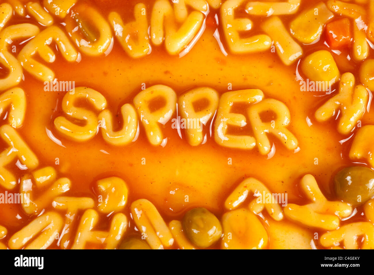 Supper word hi-res stock photography and images - Alamy
