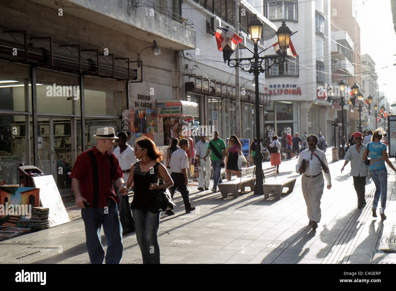 Dominican Republic Santo Domingo Ciudad Colonial Calle El Conde ...