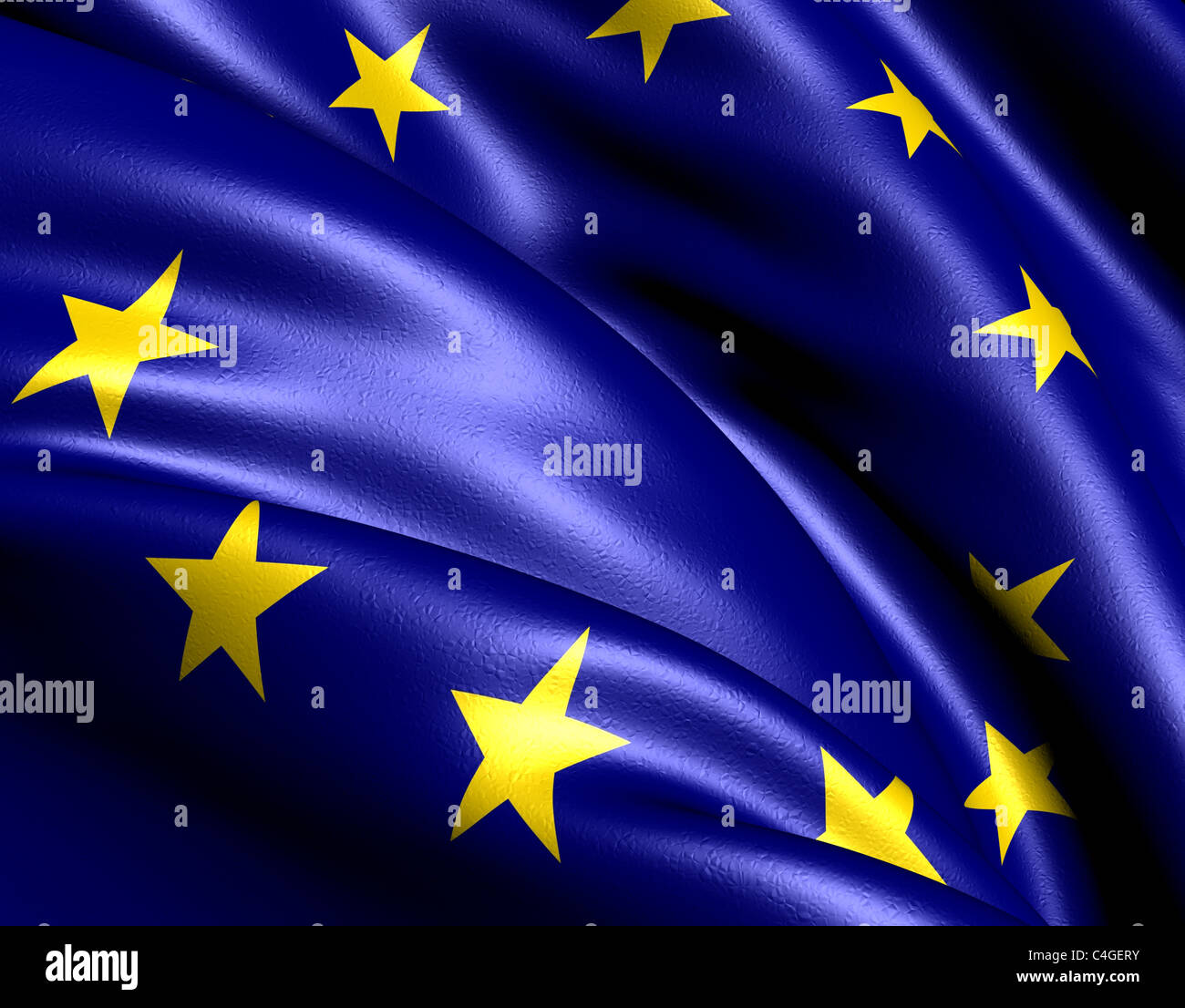 Flag of EU. Close up Stock Photo - Alamy