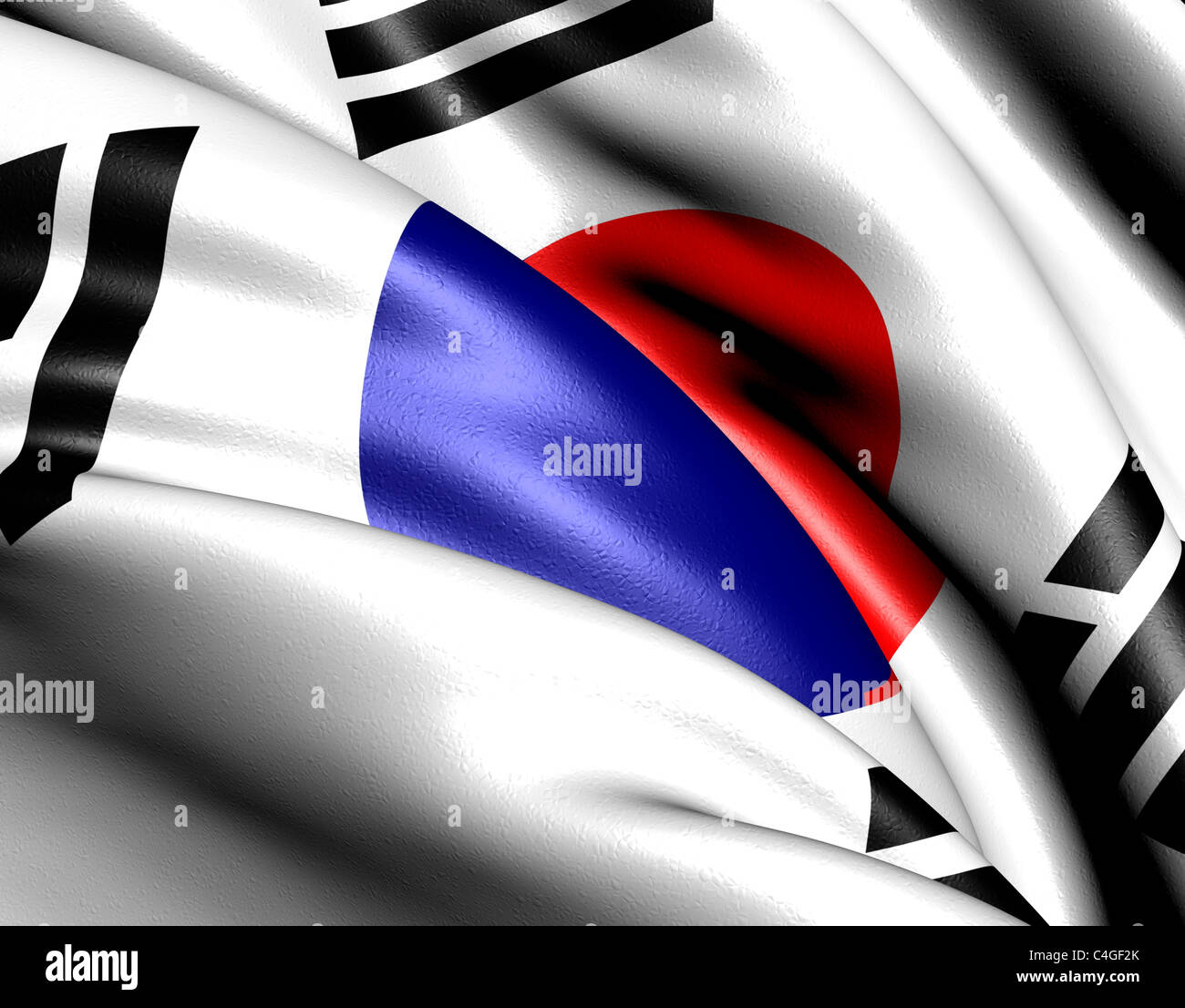 Flag of Korea. Close up Stock Photo - Alamy