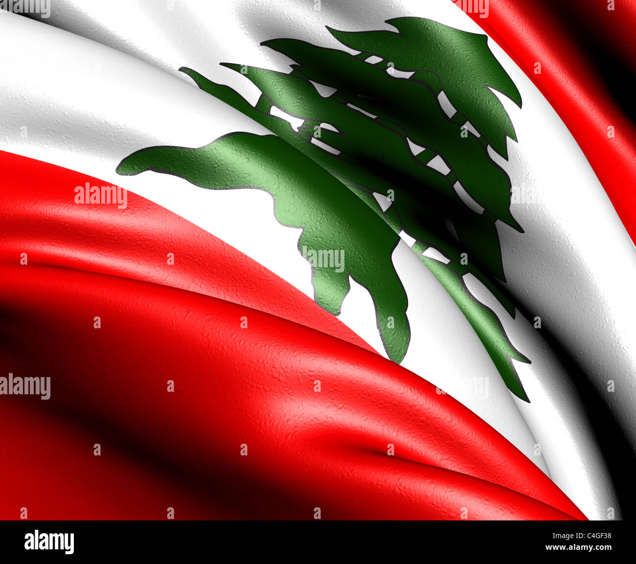 Flag of Lebanon. Close up Stock Photo - Alamy