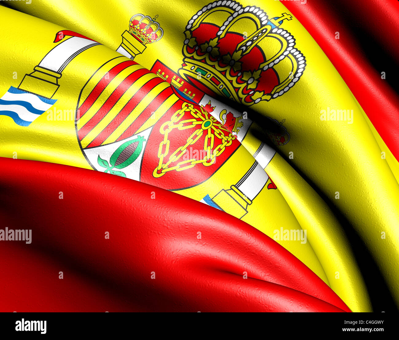 Flag of Spain. Close up Stock Photo - Alamy