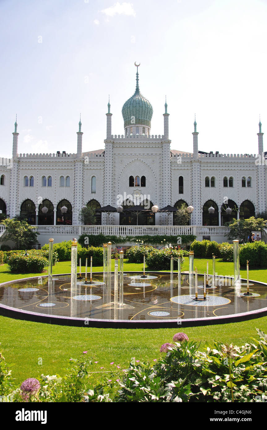 Tivoli's Moorish Palace and fountain, Tivoli Gardens, Copenhagen ...