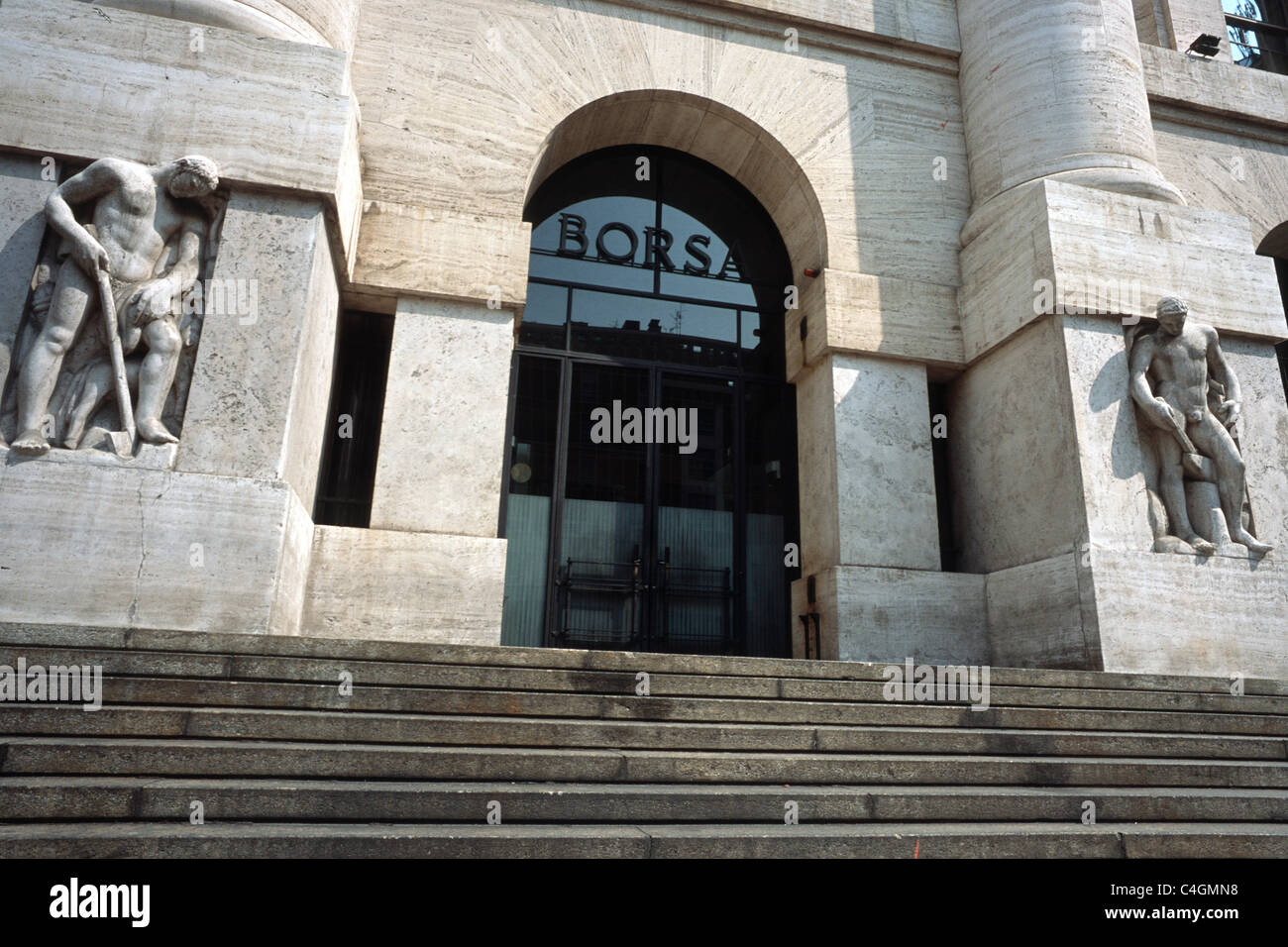 The Borsa Stock exchange Milan Italy Stock Photo - Alamy