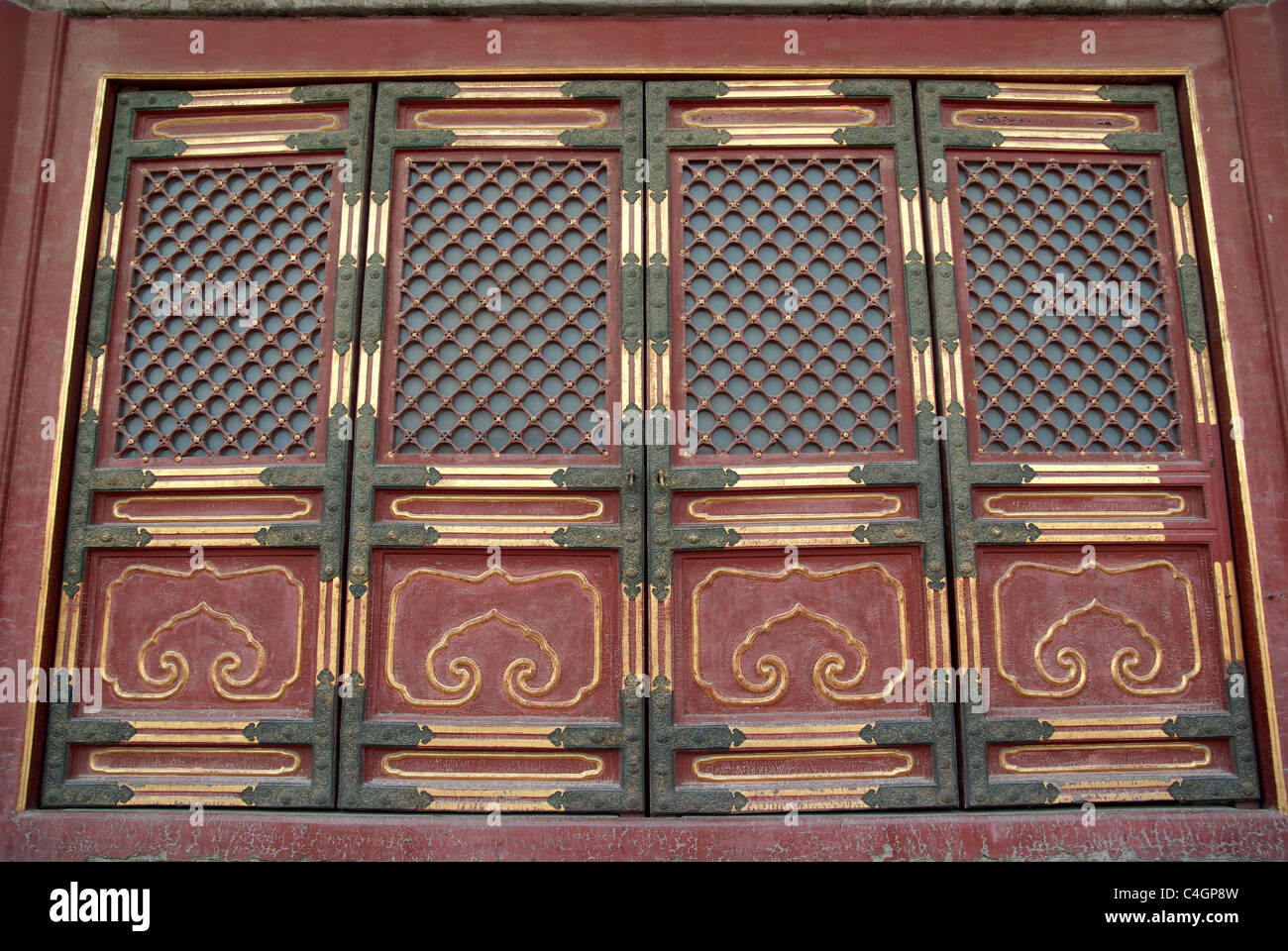 Doors at the Imperial Palace, Forbidden city, Beijing , China, Asia ...