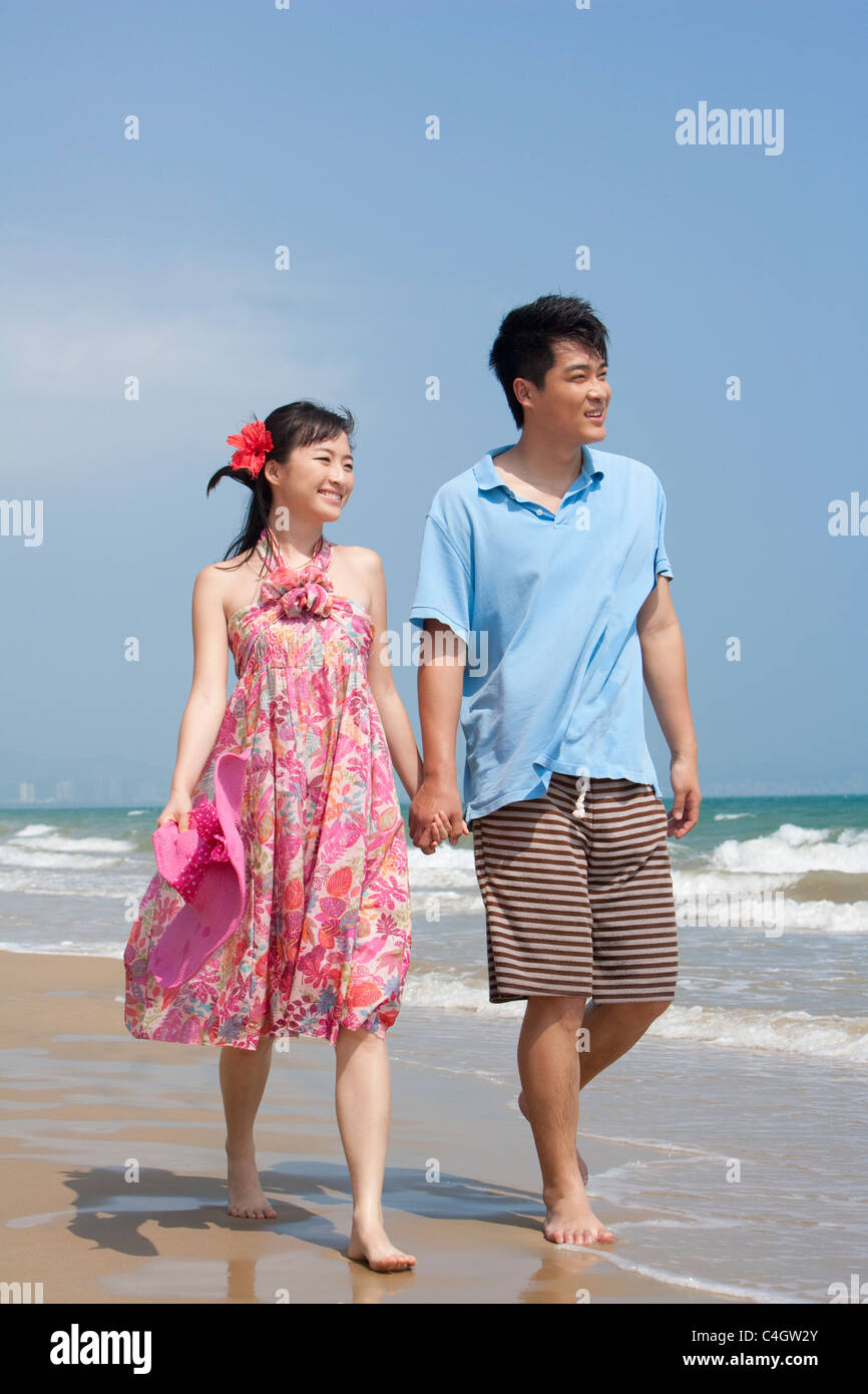 Happy Couple on Vacation Stock Photo - Alamy