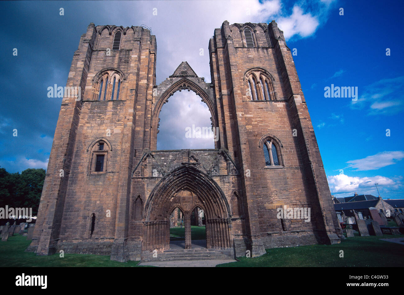 Main entrance of the Cathedral in Elgin Stock Photo - Alamy