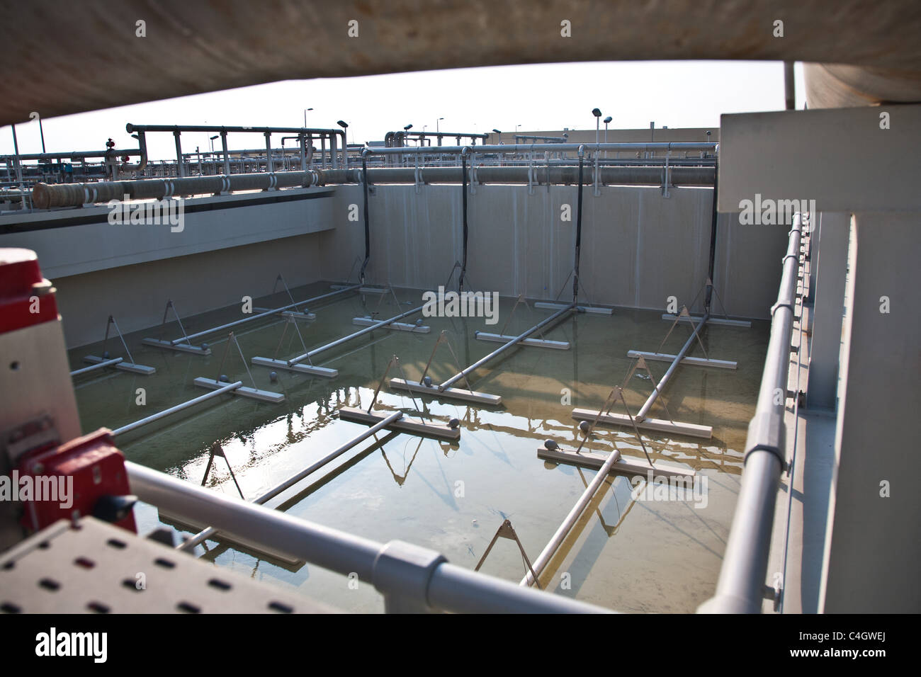Water sewerage treatment plant abu dhabi uae Stock Photo - Alamy