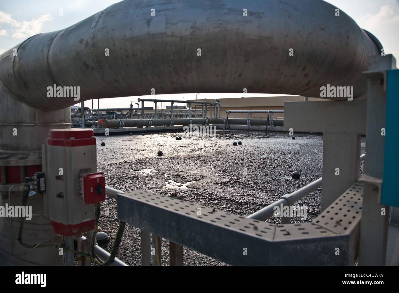 Water sewerage treatment plant abu dhabi uae Stock Photo - Alamy