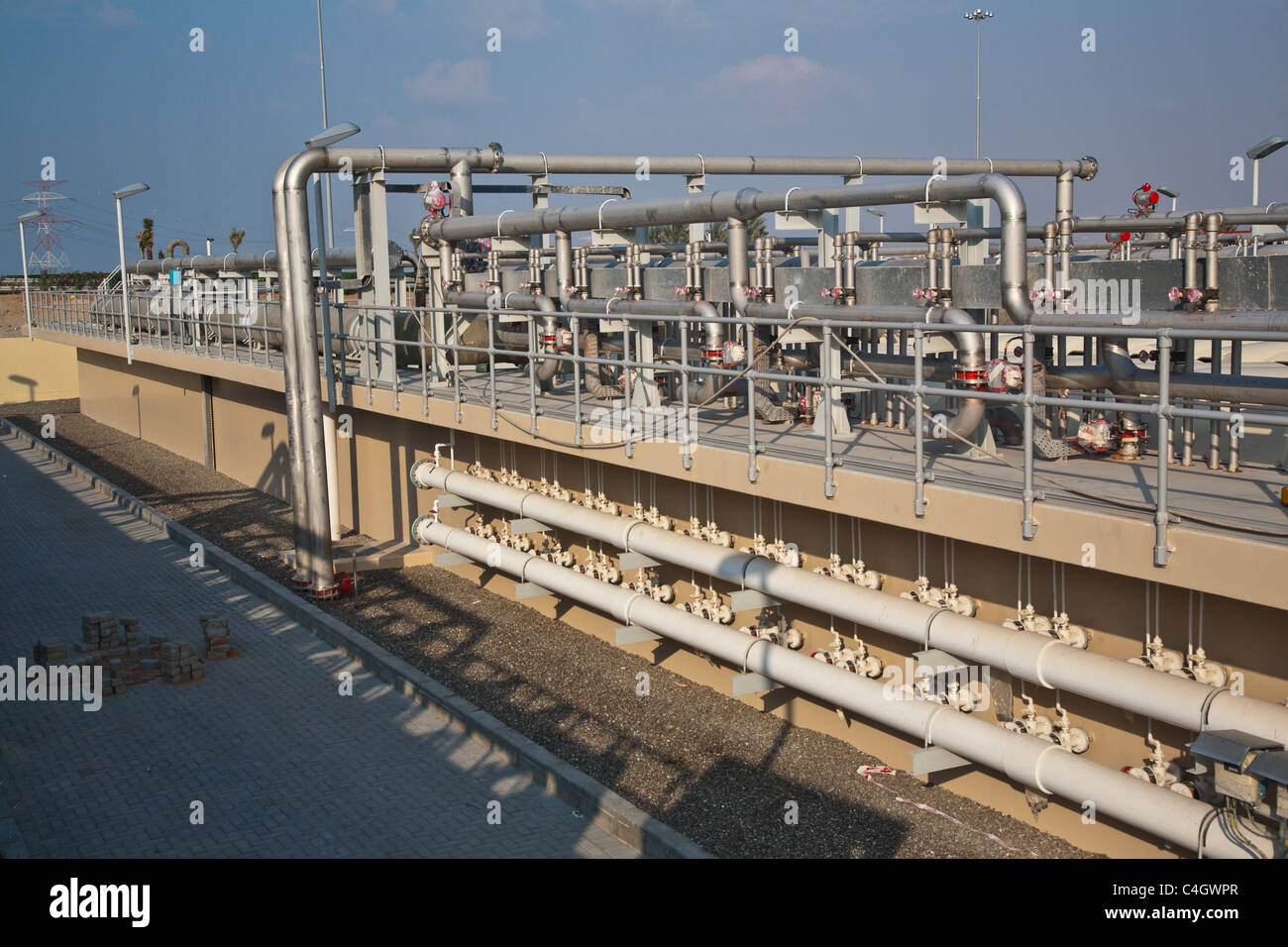 Water sewerage treatment plant abu dhabi uae Stock Photo - Alamy