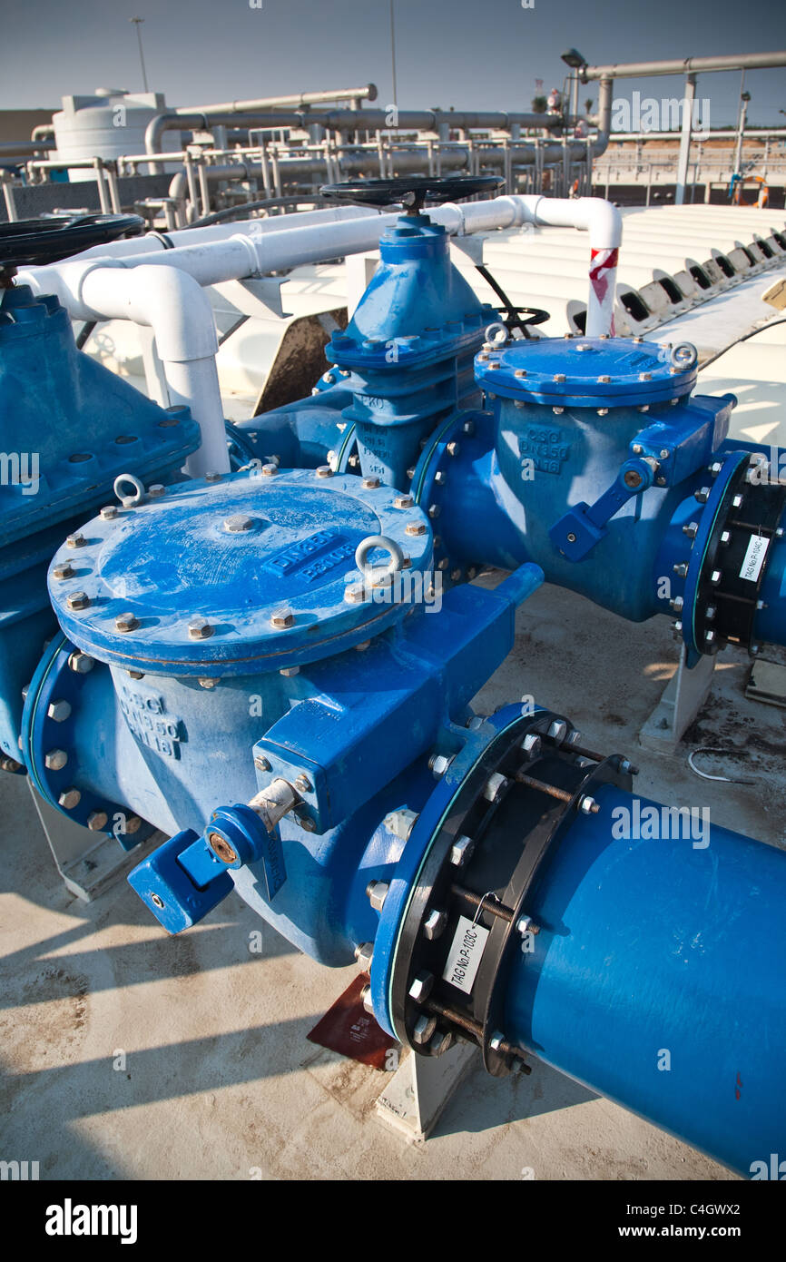 Water sewerage treatment plant abu dhabi uae Stock Photo - Alamy