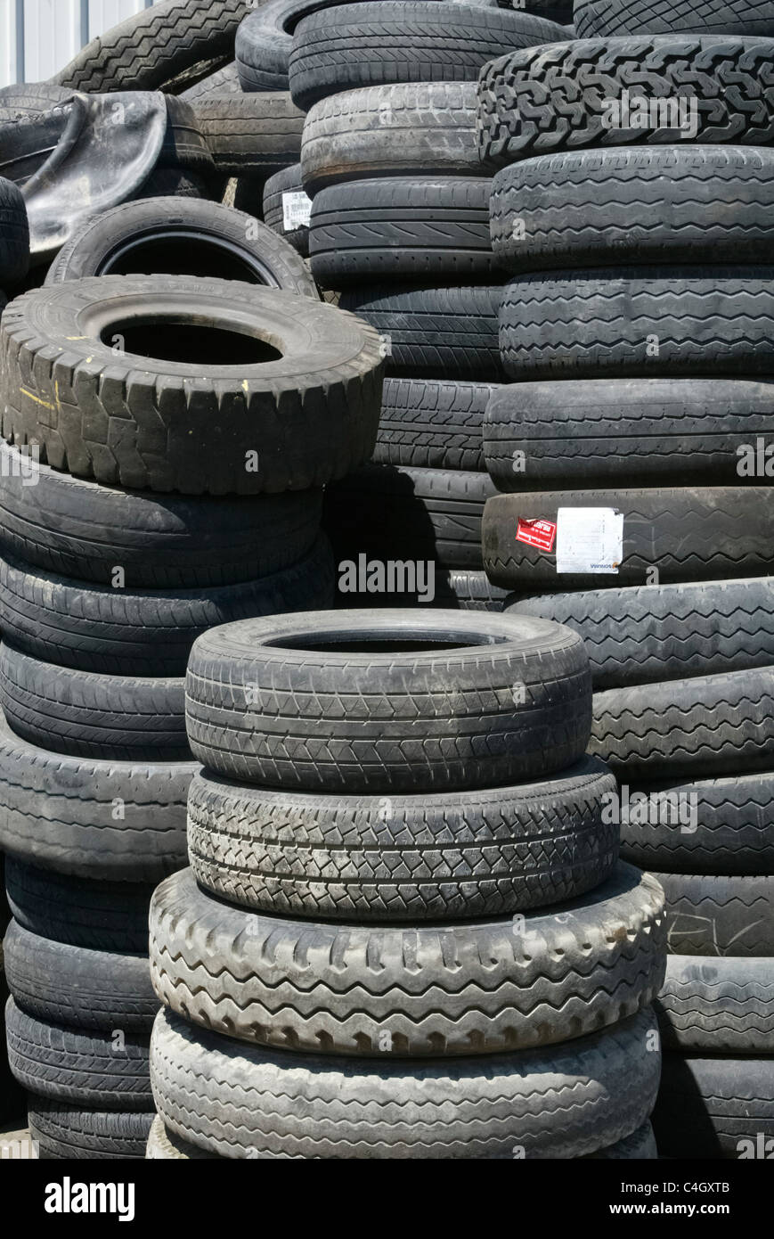 Old tyre piles hi-res stock photography and images - Alamy